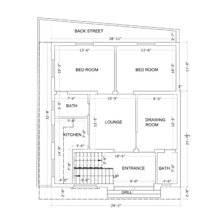 4 Marla House Designs - AlSyed Construction Company Pakistan