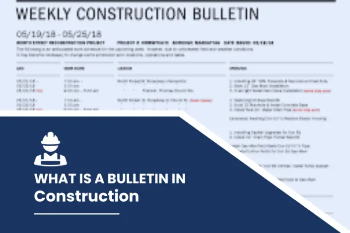 What Is a Bulletin in Construction? – AlSyed Construction Company Pakistan