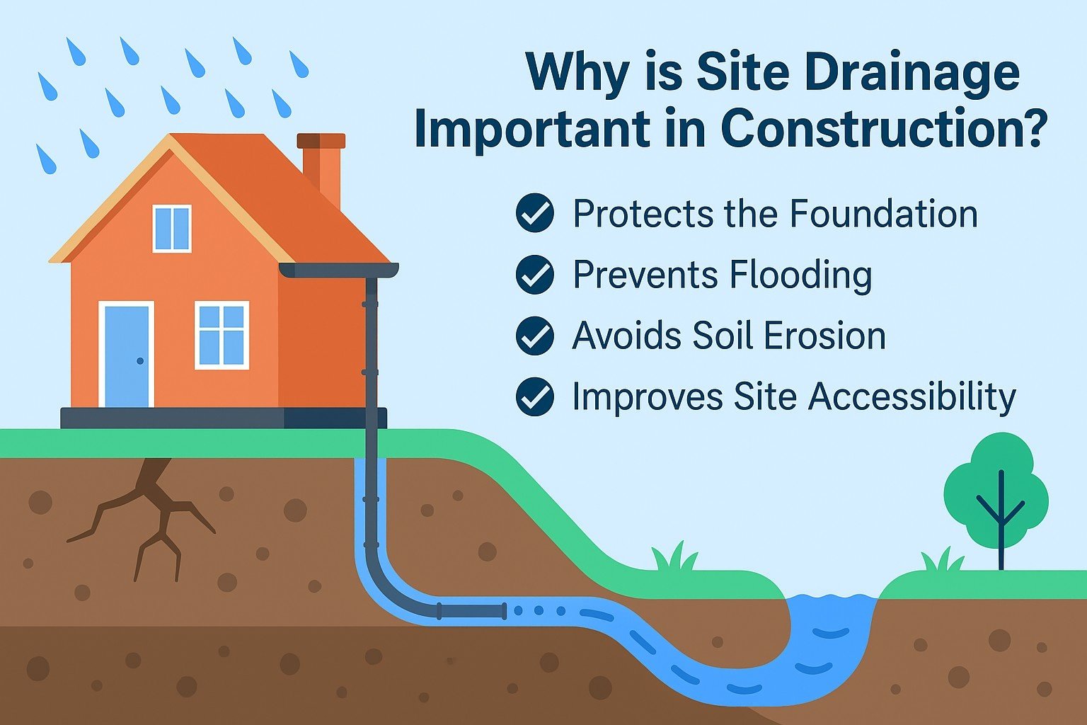 What is Site Drainage in Construction {Complete 2026 Guide}